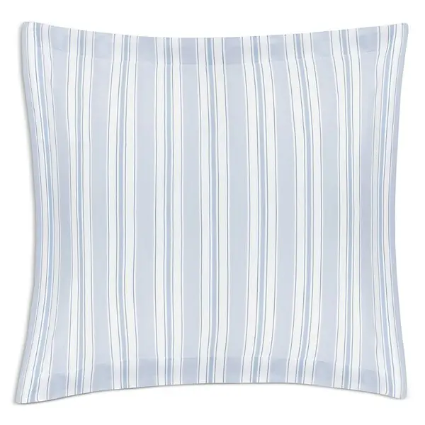 MATOUK Elio Striped Euro Sham - Blue