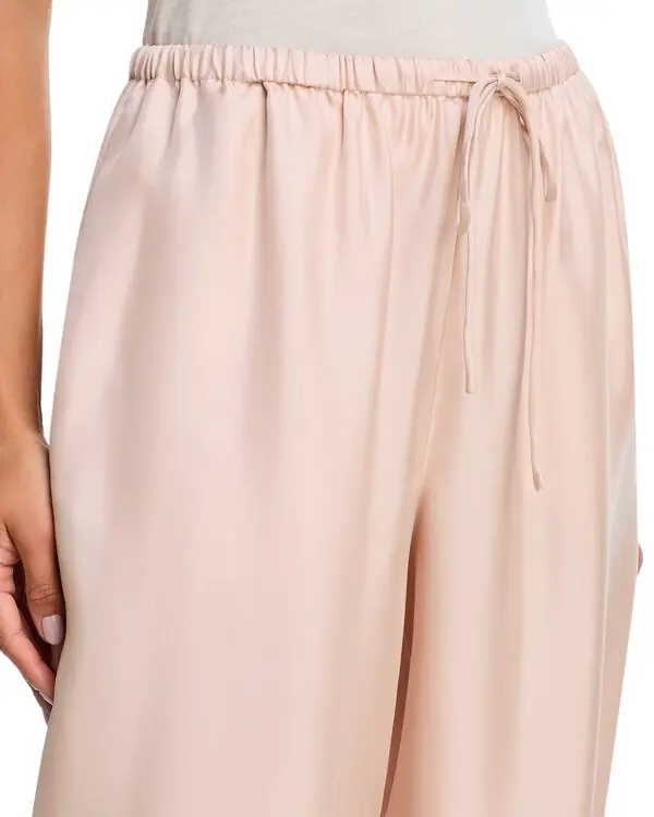 RÓHE Relaxed Fit Silk Trousers - Rose
