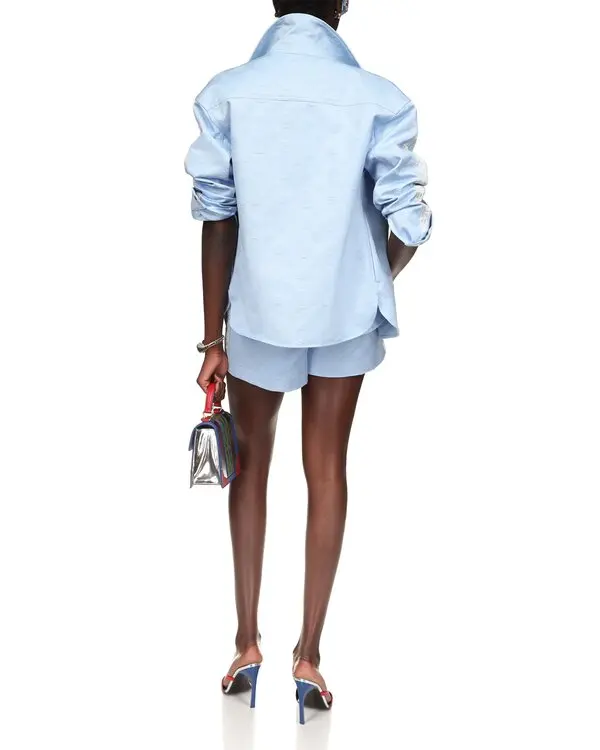 Casablanca Monogram Mini Shorts - Blue Monogram