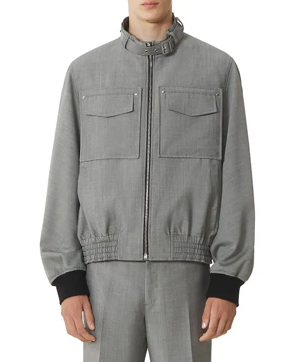 LANVIN Relaxed-fit Mohair-wool Jacket - Light Grey