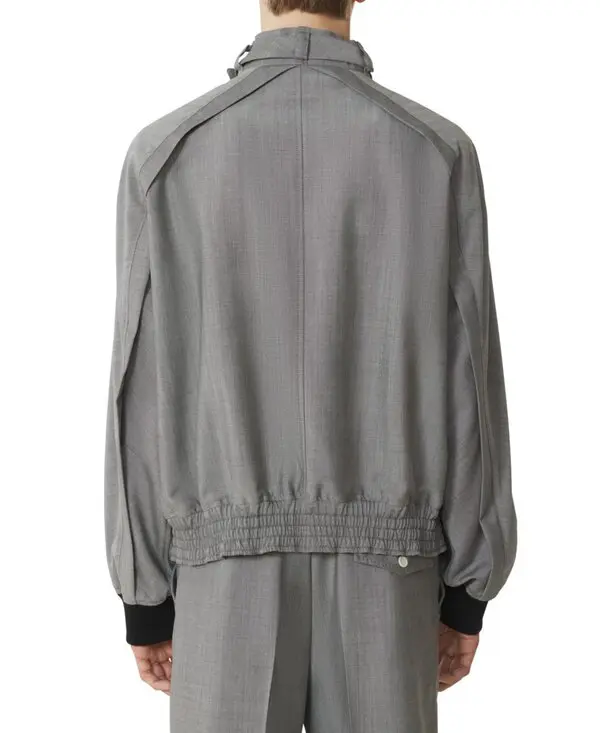 LANVIN Relaxed-fit Mohair-wool Jacket - Light Grey