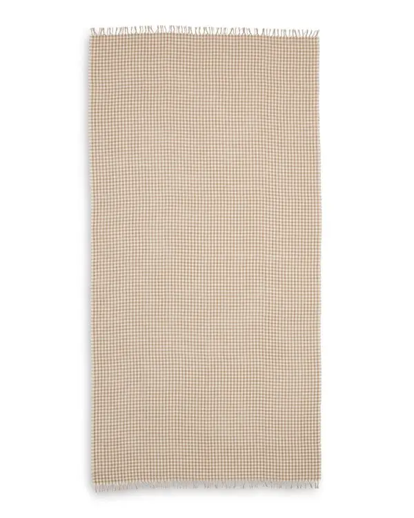 Vince Gingham Cotton Scarf