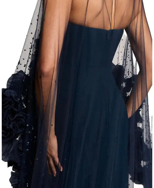 Jenny Packham Petal Bloom Ruffle-detailed Maxi Dress