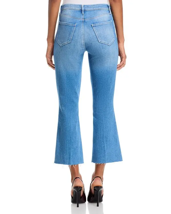 L'Agence Kendra High-rise Crop Flare Jeans - Getty