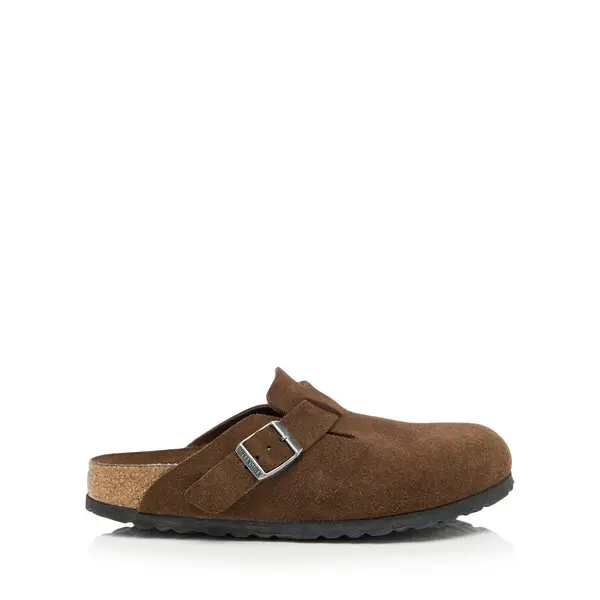 BIRKENSTOCK Boston Suede Clogs - Carafe