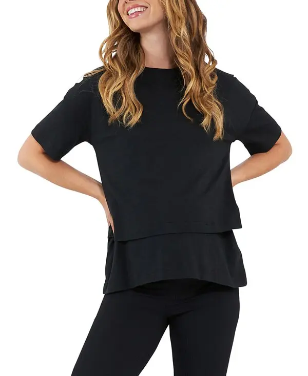 RIPE MATERNITY Claud Nursing Tee - Black