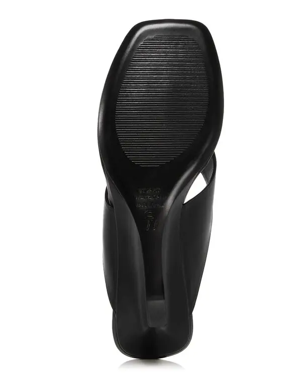 STUART WEITZMAN Vinnie Thong Wedge Sandals - Black