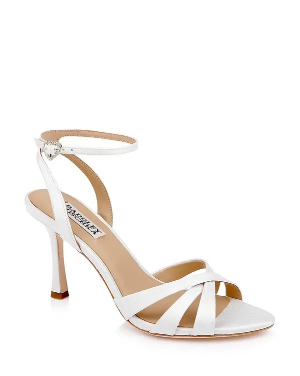 Badgley Mischka Xeilani Strappy Sandals - Ivory Silk