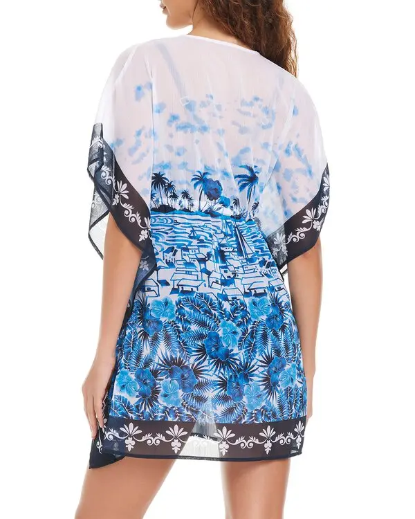 BEYOND CONTROL V Neck Caftan Swim Cover-up