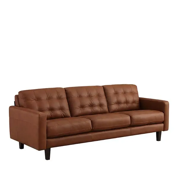 CHATEAU D'AX Maximo Leather Sofa, Cognac - – Cognac