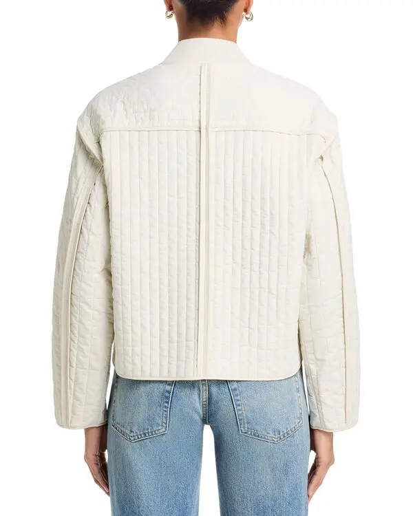 Rag & Bone Margot Quilted Jacket - Plaid Tan