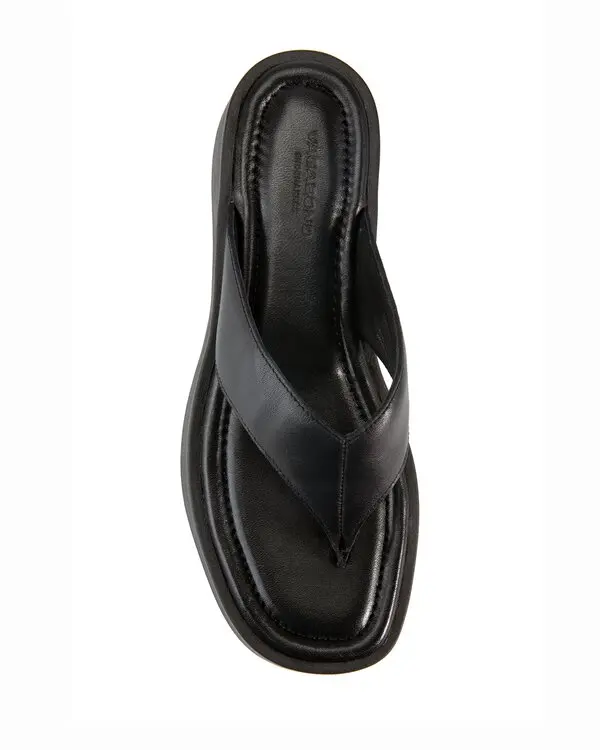 VAGABOND SHOEMAKERS Danya Leather Thong Sandals - Black/black
