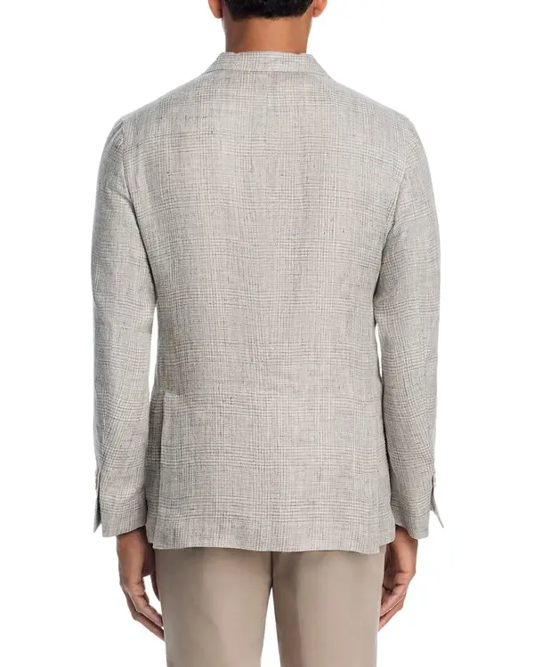 Boglioli Linen Plaid Slim Fit K Jacket