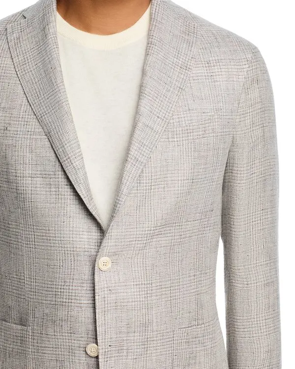 Boglioli Linen Plaid Slim Fit K Jacket