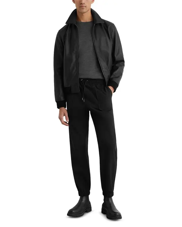 REISS Ascend Cargo Cuffed Trousers - Black