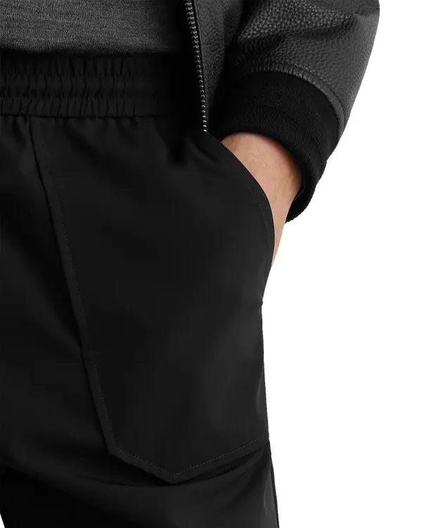 REISS Ascend Cargo Cuffed Trousers - Black