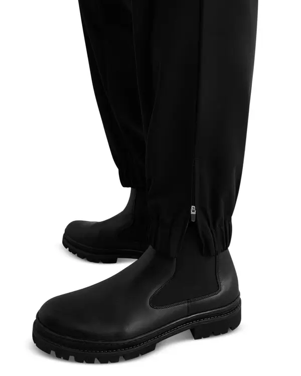 REISS Ascend Cargo Cuffed Trousers - Black