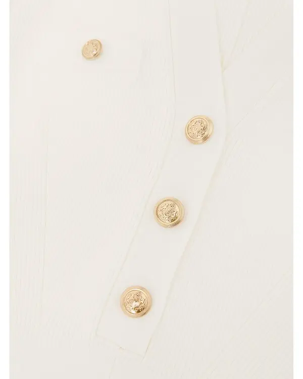 REISS Lavelle Ribbed Knit Mini Dress