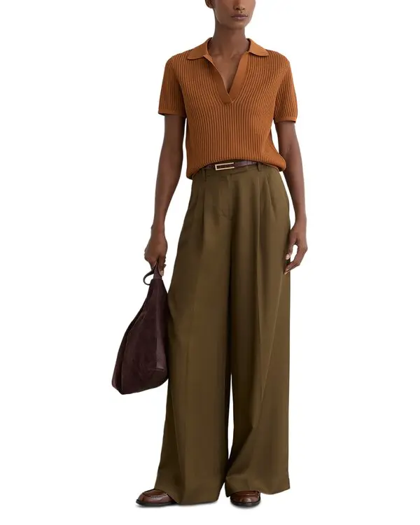 REISS Pippa Polo - Rust Orange