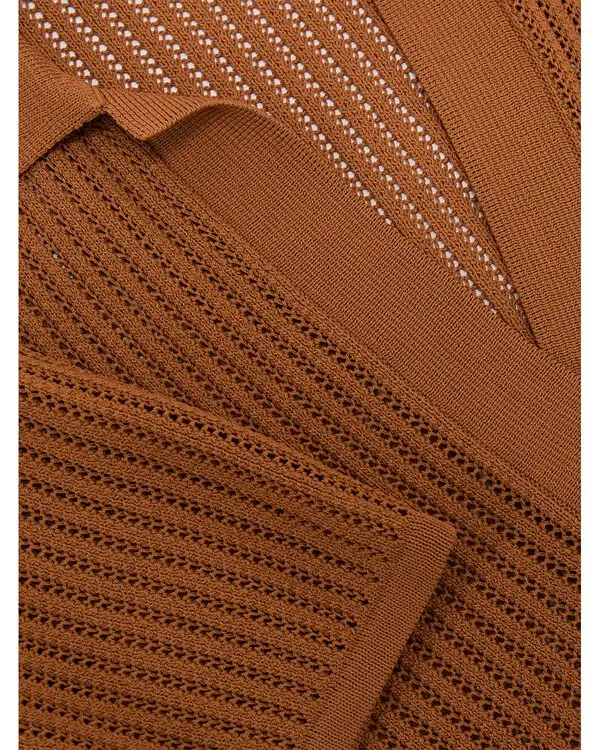 REISS Pippa Polo - Rust Orange