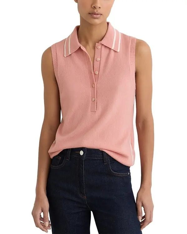 REISS Saskia Polo Top