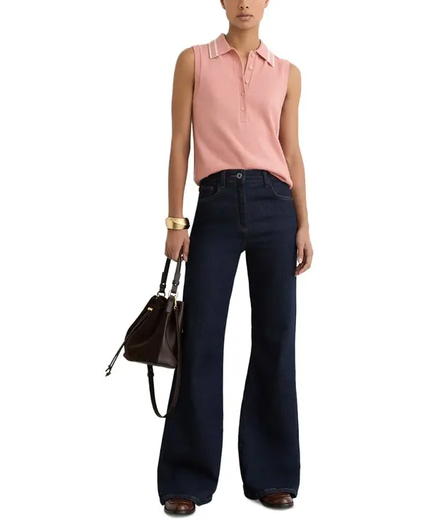 REISS Saskia Polo Top