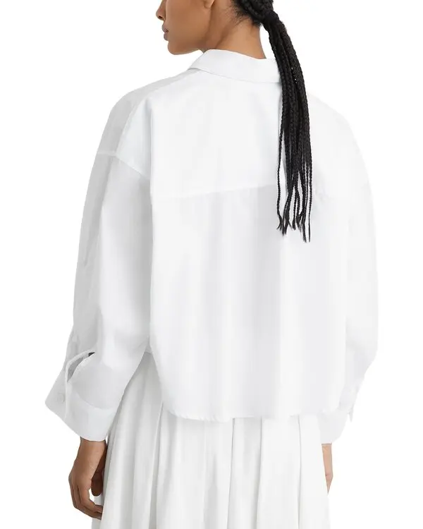 REISS Solenge Cropped Shirt