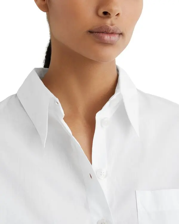 REISS Solenge Cropped Shirt