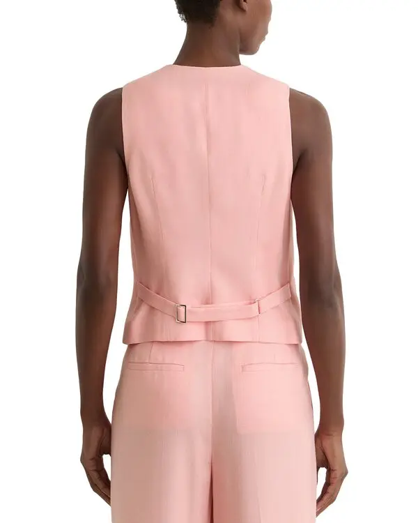 REISS Magda Waistcoat - Pink