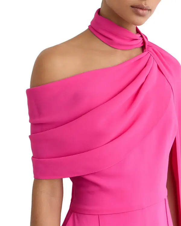 REISS Carrie Draped Asymmetric Jumpsuit