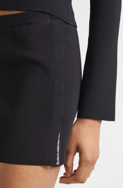 Alexander Wang Logo Vent Miniskirt