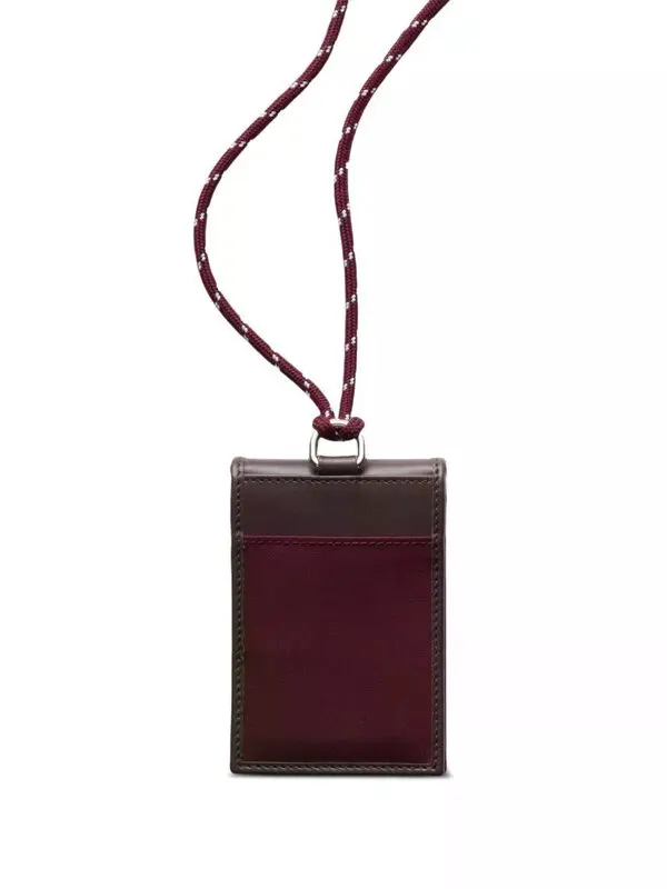 Prada Speedrock Triangle-logo Card Holder - Red