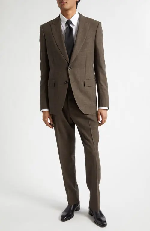 TOM FORD Pleated Mohair-blend Trousers