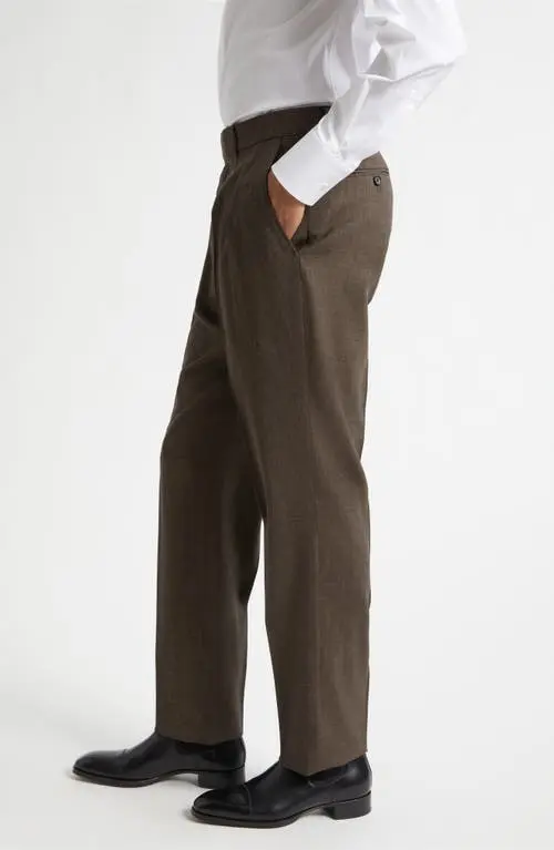 TOM FORD Pleated Mohair-blend Trousers