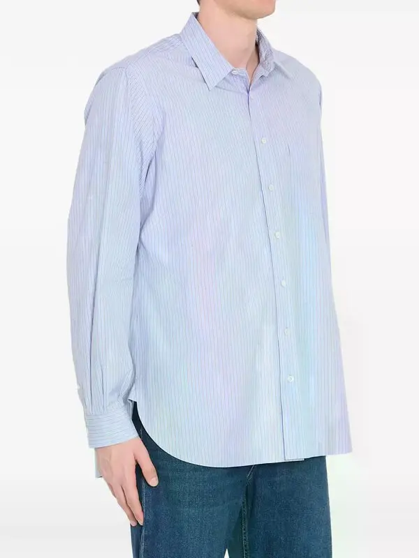 THE ROW Striped Patch-pocket Shirt