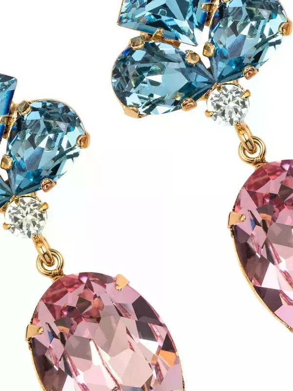 JENNIFER BEHR Lainey Crystal-embellished Drop Earrings