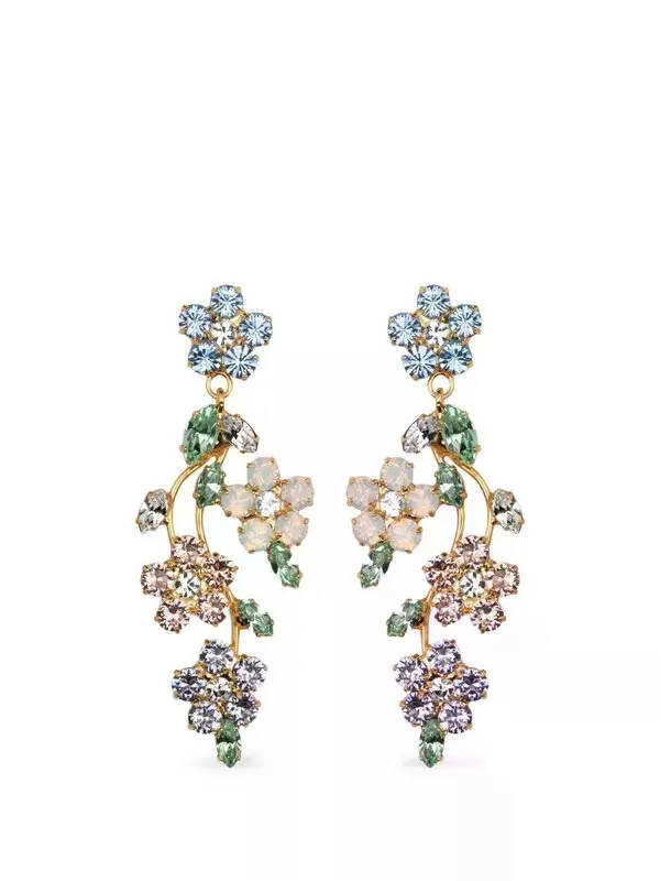 JENNIFER BEHR Adeline Floral-motif Earrings - Gold