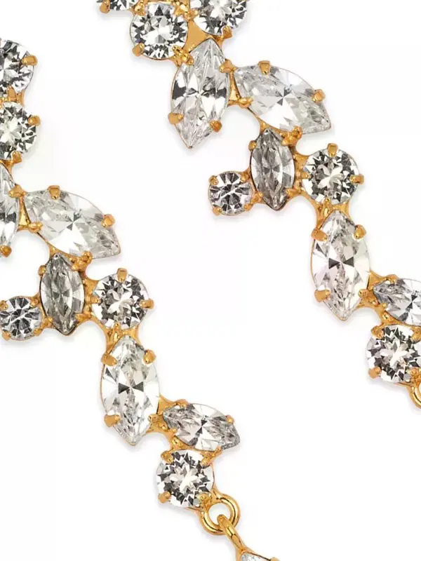 JENNIFER BEHR Jasmina Crystal-embellished Earrings - Gold