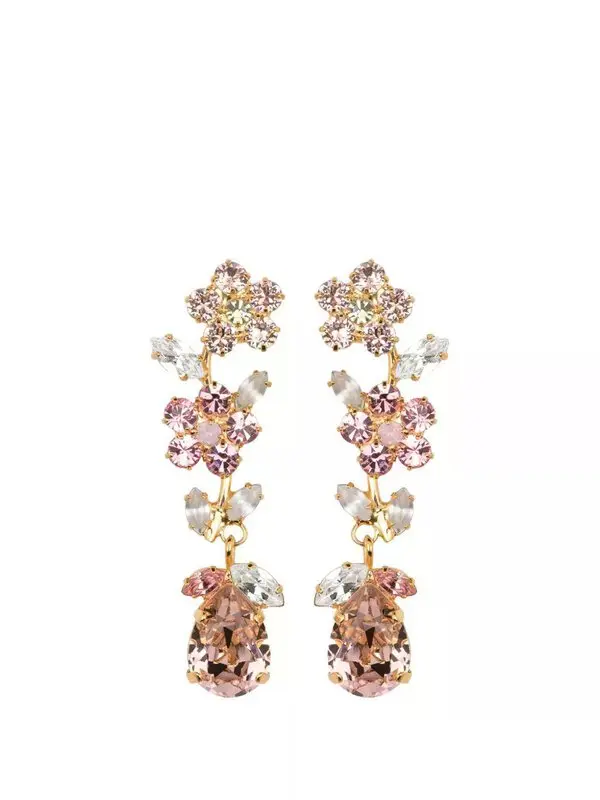 JENNIFER BEHR Freesia Floral-motif Drop Earrings - Gold
