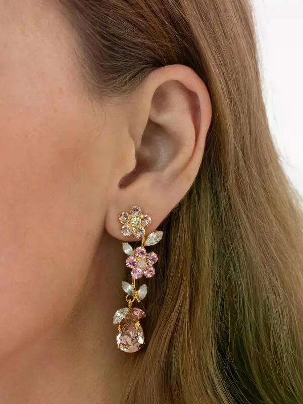 JENNIFER BEHR Freesia Floral-motif Drop Earrings - Gold