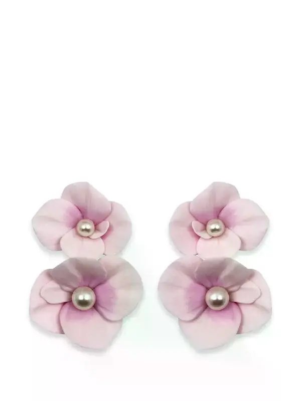 JENNIFER BEHR Aylani Floral-motif Earrings - Pink