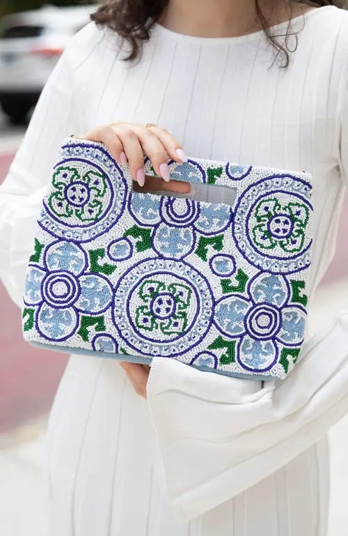 ISLAND TO EAST SIDE Medallion Mosaic Tile Pouch
