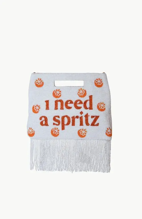 ISLAND TO EAST SIDE I Need A Spritz Handle Pouch - White