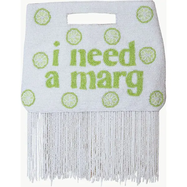 ISLAND TO EAST SIDE Handle Pouch - White