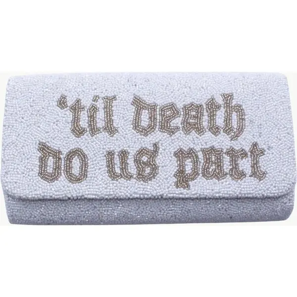 ISLAND TO EAST SIDE Til Death Do Us Part Medium Structured Bag - White/gold