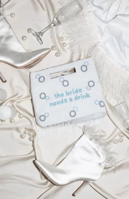 ISLAND TO EAST SIDE The Bride Needs A Drink Handle Pouch