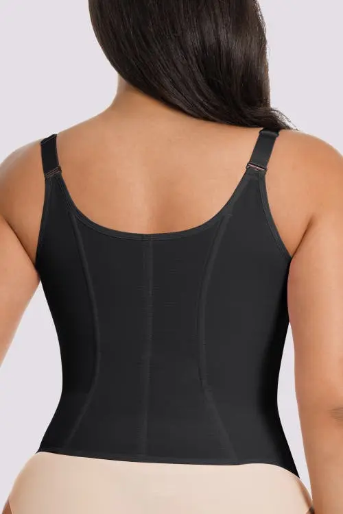 SHAPELLX Tummy Control Corset Top - Black