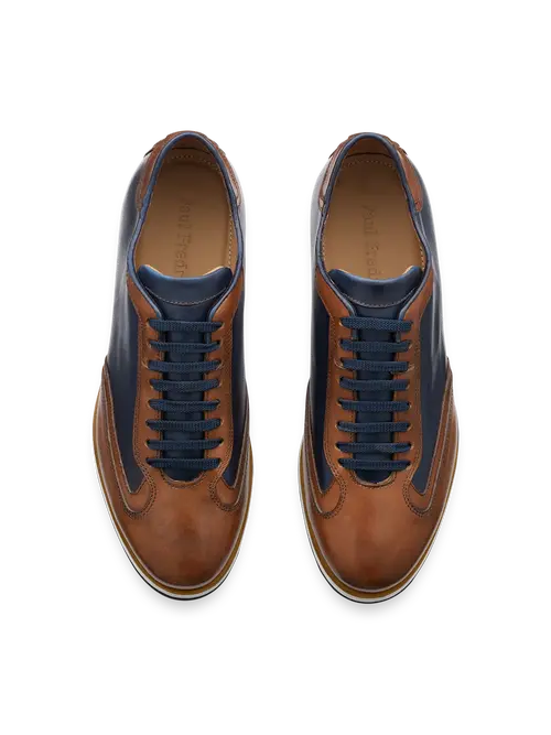 PAUL FREDRICK Wayne Leather Sneakers