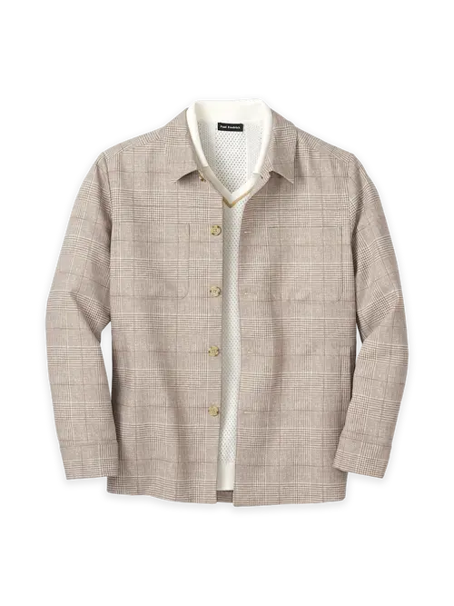 PAUL FREDRICK Plaid Shirt Jacket