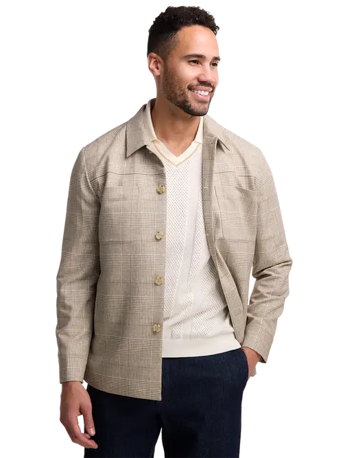 PAUL FREDRICK Plaid Shirt Jacket